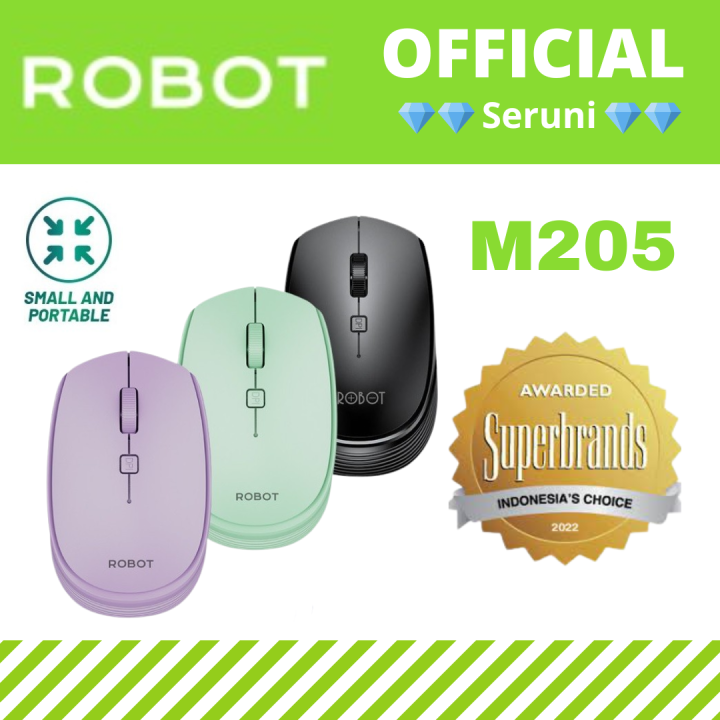(SERUNI) ROBOT MOUSE WIRELESS M205 2.4Ghz 1600 DPI | Lazada Indonesia