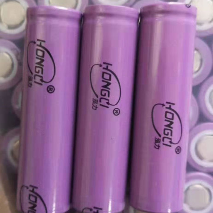 Lithium Hongli 18650 battery 1200mah miliampere 3.7v1500mah flat head ...