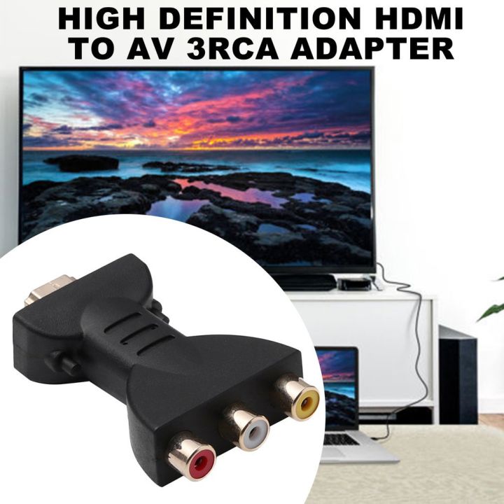 HDMI Male to 3 RCA Female Composite AV Audio Video Adapter Converter for TV | Lazada PH