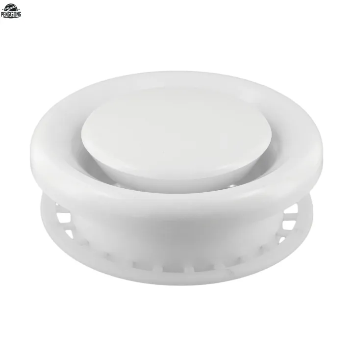 Round Ceiling Vent with Adjustable Air Flow for HVAC and Hydroponics ...
