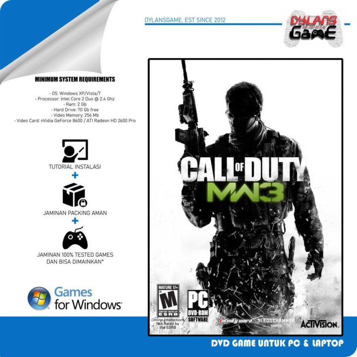 Call of Duty Modern Warfare 3 + Dlc - Kaset Game PC - Game Laptop ...