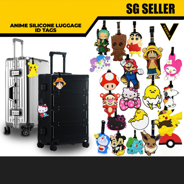 [VOZUKO] Character Bag Tags for Travel & School Superhero, Hello Kitty ...
