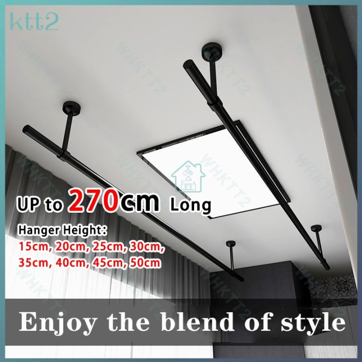 zouwutuo41 Drying Balcony Stainless Steel Fixed 304 Hanging Rod Paint ...