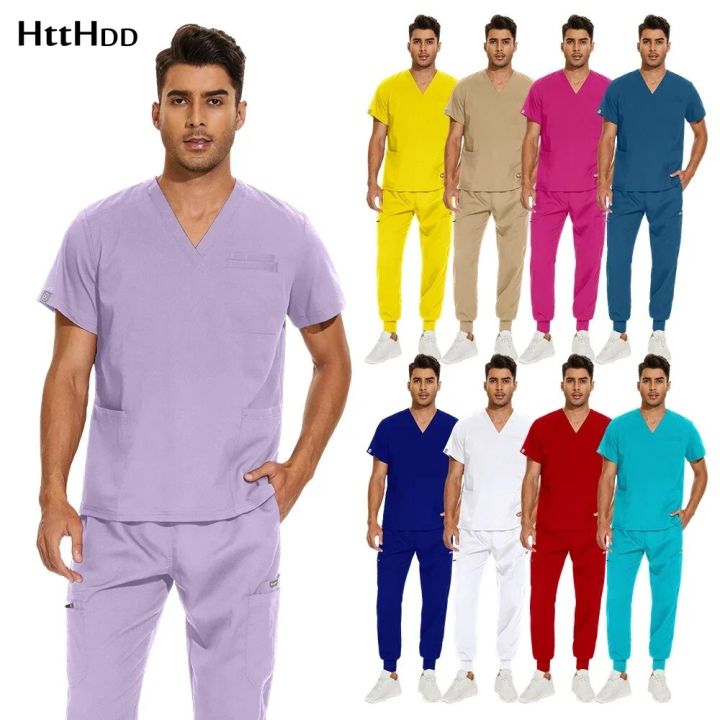 【In-Demand Item】 Nursing Scrub Sets Unisex Nurse Scrub Jogger Set Women ...