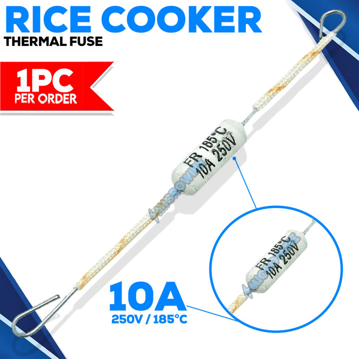 RF Thermal Fuse 10A 185°C Degrees Celsius for Rice Cooker (1pc ...