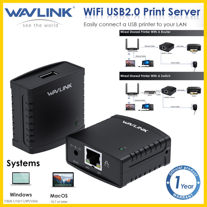 Wavlink Wireless Print Server USB 2.0 Network Print Server LAN Print ... Wavlink Wireless Print Server USB 2.0 Network Print Server LAN Print ...