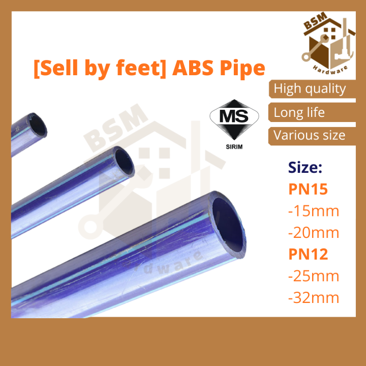 BSM [Sell By Feet] SIRIM Approval ABS Pipe Blue BBB PVC Pipe Paip Biru ...