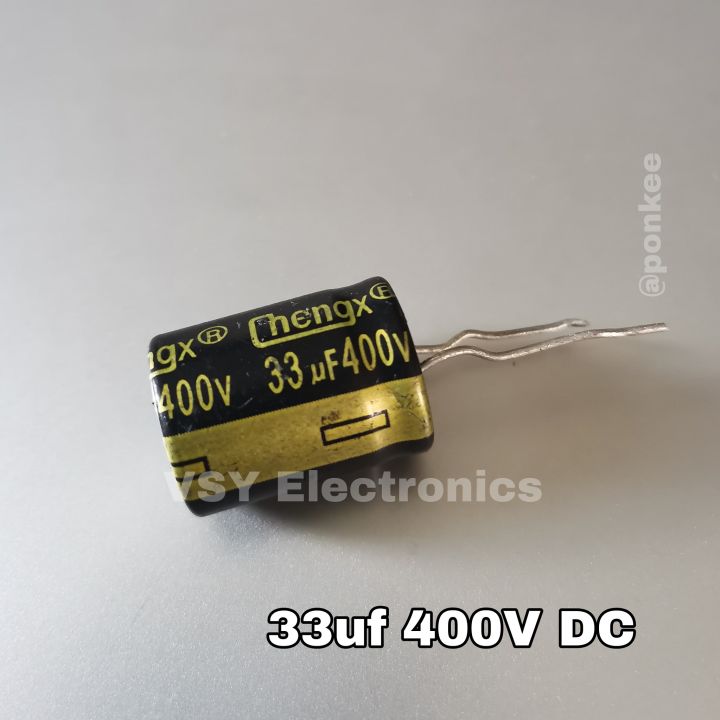 33uf 400v dc Electrolytic Capacitor 33mfd 400 volts 33 uf 400V | Lazada PH