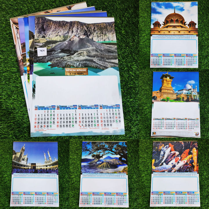 KALENDER 3 LEMBAR ATAU CATUR WULAN TAHUN 2025 DENGAN MOTIF DAN GAMBAR ...