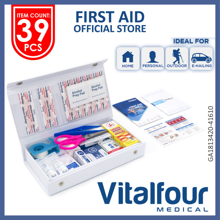 Vitalfour Essential First Aid Kit For Outdoor/Car/Home | Lazada
