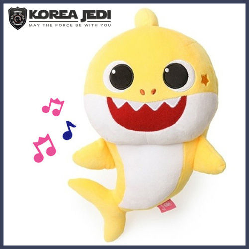 Pinkfong - Baby Shark Sound Singing (Korean) Attachment Plush Doll ...