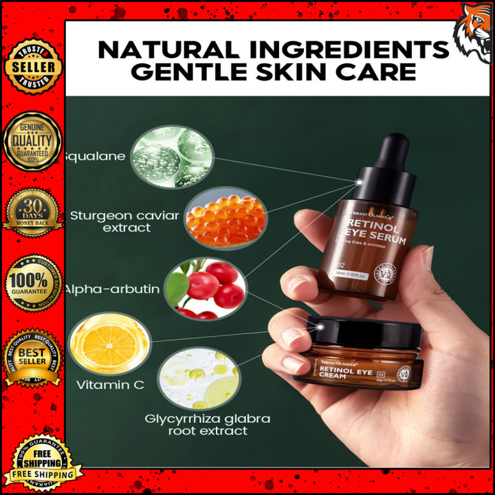 ORIGINAL SET VIBRANT GLAMOUR RETINOL CREAM ORIGINAL RETINOL SERUM ...