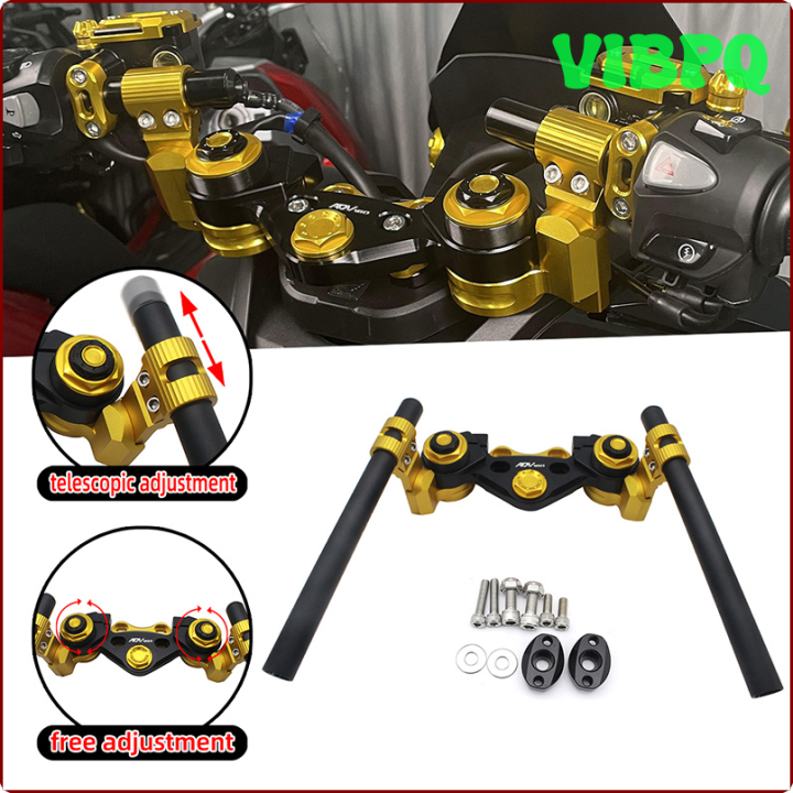 VIBPQ SEMSPEED ADV 160มือจับจักรยานยนต์ CNC ติดอลูมิเนียมชุดที่จับสำหรับฮอนด้า ADV160 2022 2023 ...