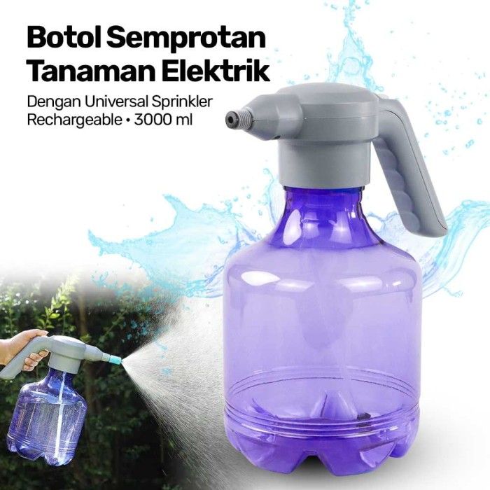 PROMO- BOTOL SEMPROTAN TANAMAN SPRAY ELEKTRIK USB UNIVERSAL SPRINKLER ...