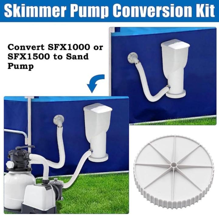 Durable Conversion Set Skimmer Drain Cap Set Sand Pumps Conversion Kit ...