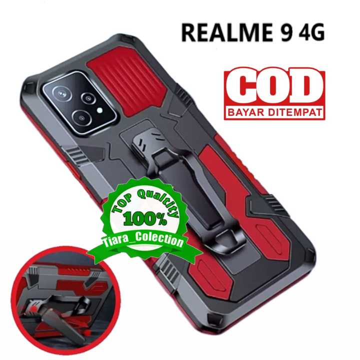 REALME 9 4G CASING HP MODEL BARU HARD CASE KLIP KESING SILIKON STANDING ...
