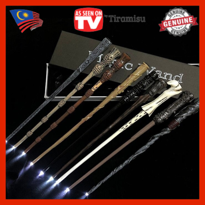(FREE BATTERY) Tiramisu Extra Long LED Light Wand HPotter Wands Metal ...