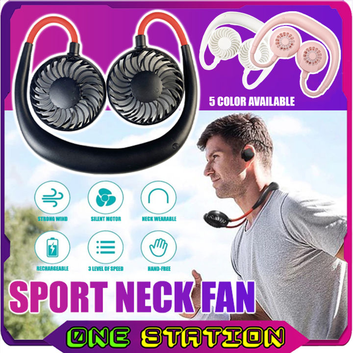 Adjustable Neck Fan 360 Adjustment Portable Sport Hand Mini Cooling ...