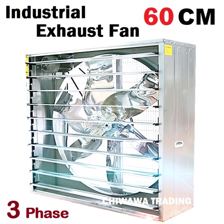 THREE Phase Power 60CM Exhaust Fan (24") 24 Inch Wall Mount Industrial ...