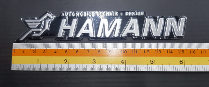 Logo Hamann มีพร้อมกาวติด ขนาดประมาณ 15.5 cm | Lazada.co.th