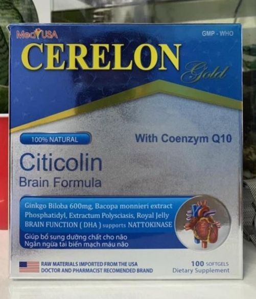 Cerelon Gold Giúp hoạt huyết dưỡng não bền thành mạch. Tăng cường lưu ...
