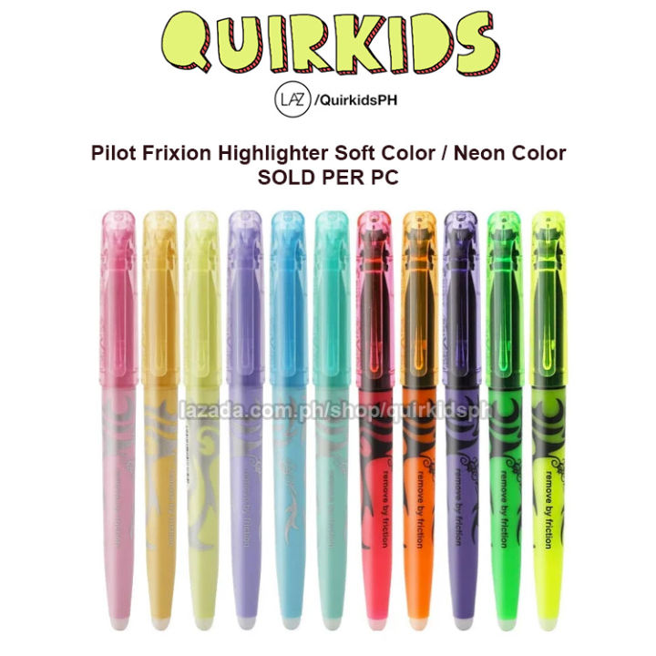 Pilot Frixion Soft /Neon Color Pastel Pen Highlighter PC | Lazada PH
