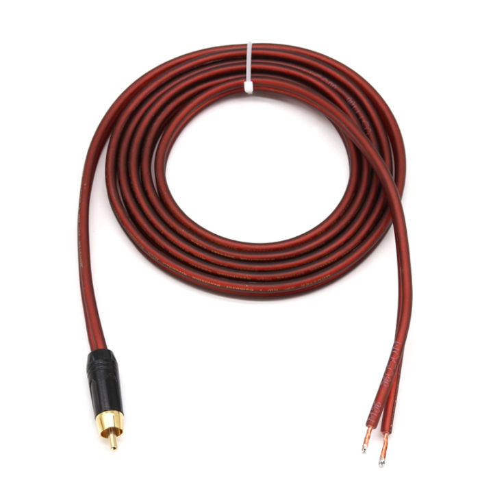GOLLEY LION RCA Speaker Cable Bare Wire Speaker Wire to RCA Plug ...
