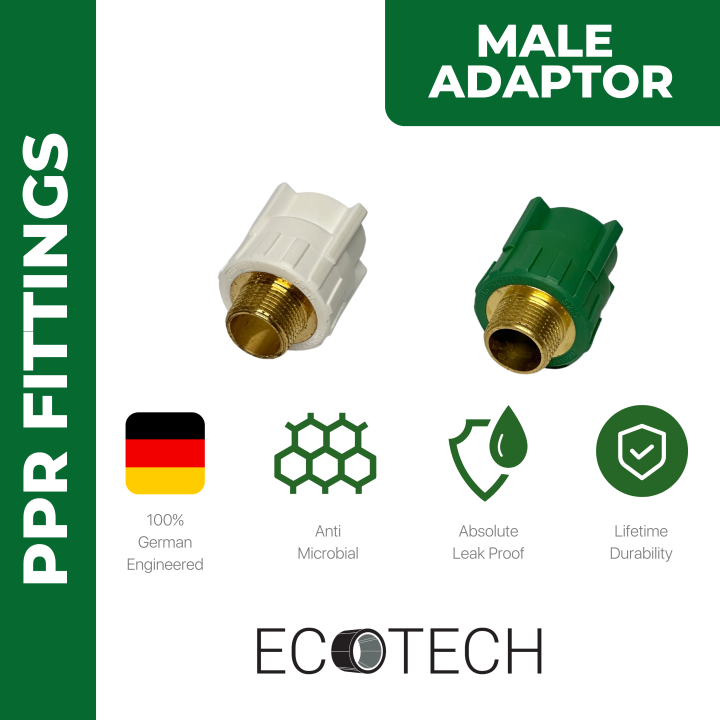 ECOTECH™ PPR Fittings - MALE ADAPTER | Lazada PH