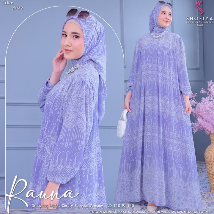 Jubah Hari Raya Ranna Dress Hijabs Fashion Long Dress Gamis Dresses ...