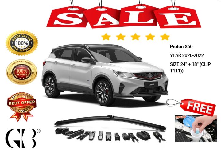 GB-STORE [100% ORIGINAL] Proton X50 Wiper, GB AeroBlades, Year 2020 ...