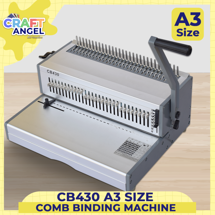Comb Binding Machine Heavy Duty A3 Size CB430 Professional 25 Sheets ...