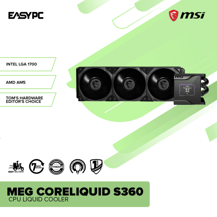 EasyPC | MSI MEG Coreliquid S360 CPU Liquid Cooler Liquid Cooling For ...