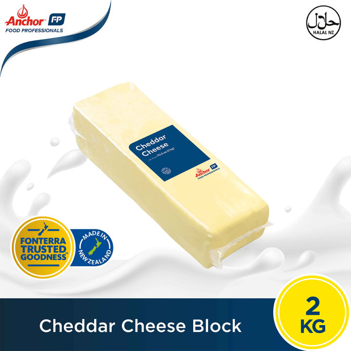 ANCHOR CHEDDAR BLOCK CHEESE 2kg | Lazada