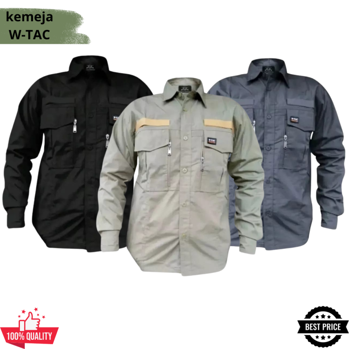 KEMEJA TACTICAL W-TAC LENGAN PANJANG / KEMEJA TACTICAL LAPANGAN ...