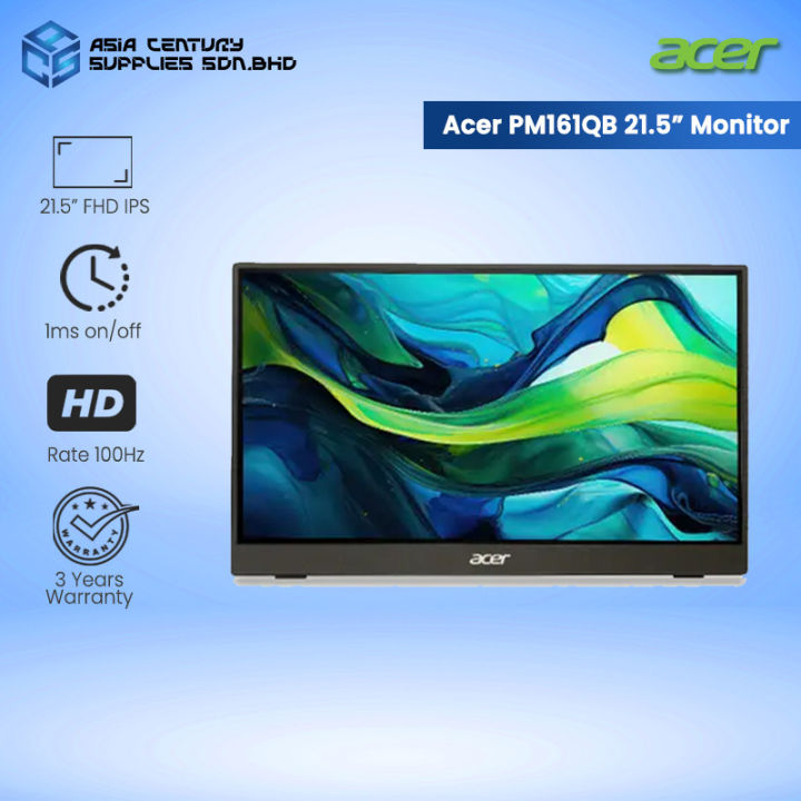 Acer Portable Monitor PM161QB 15.6" IPS FHD TYPE-C 4MS , 60HZ , AMD ...