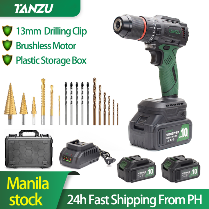 Tanzu TZ-Z-90 13mm Chuck Brushless Cordless Drill Impact Drill Screw ...