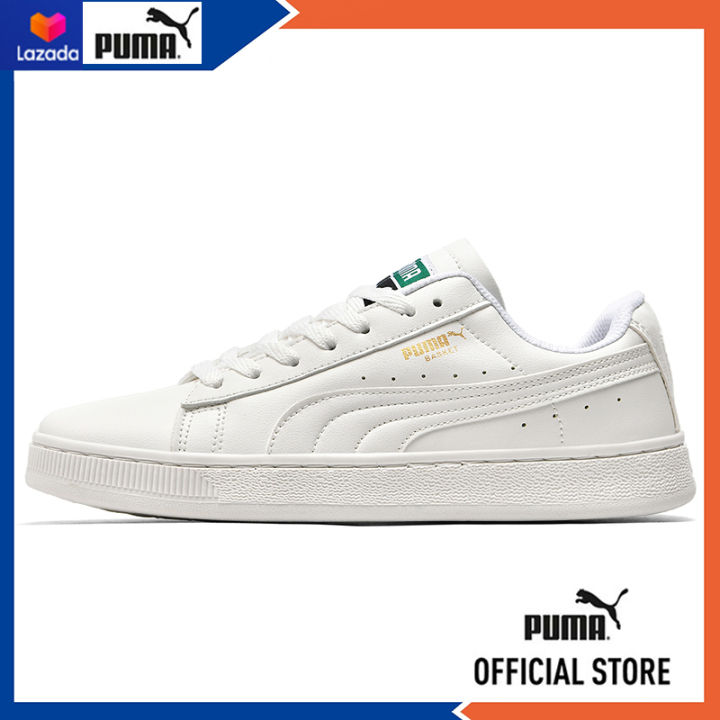 [NEW] PUMA BASICS - รองเท้ากีฬา Shuffle Perforated Trainers สีขาว - FTW ...