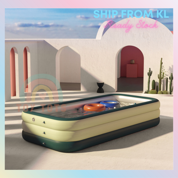 4.28m Extra LARGE Inflatable Swimming Pool / Ball Pit Thick Small ...