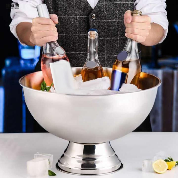 chiwanji Ice Wine Barrel 13.5L Champagne Chiller Bucket for Chilling ...
