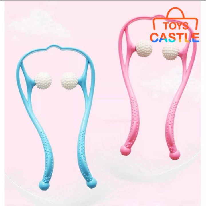[FAST SHIPPING] Hand Held Neck Massager Roller Massage Dual Head ...