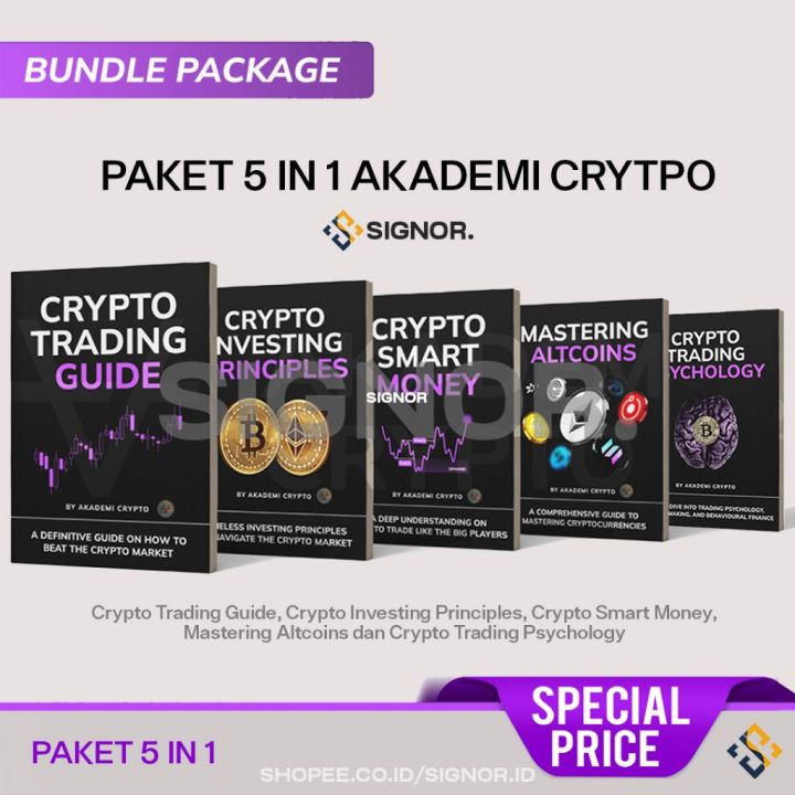[E0089] Paket 5 in 1 Crypto Academy (Crypto Trading Guide - Crypto Smart Money - Crypto ...