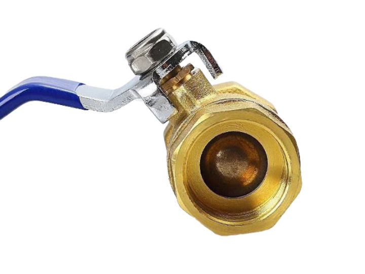 SBC HARDWARE Brass Ball Valve (1/2, 3/4 1 & 1-1/4inches) All Copper ...