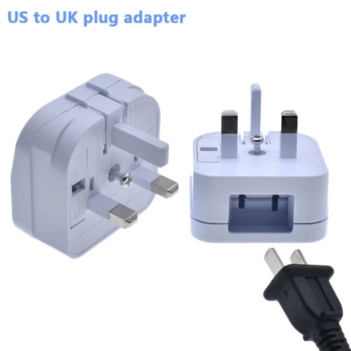 US/Janpan/China 2 Flat Parallel Pin Plug to UK 3Pin Power Embedded ...