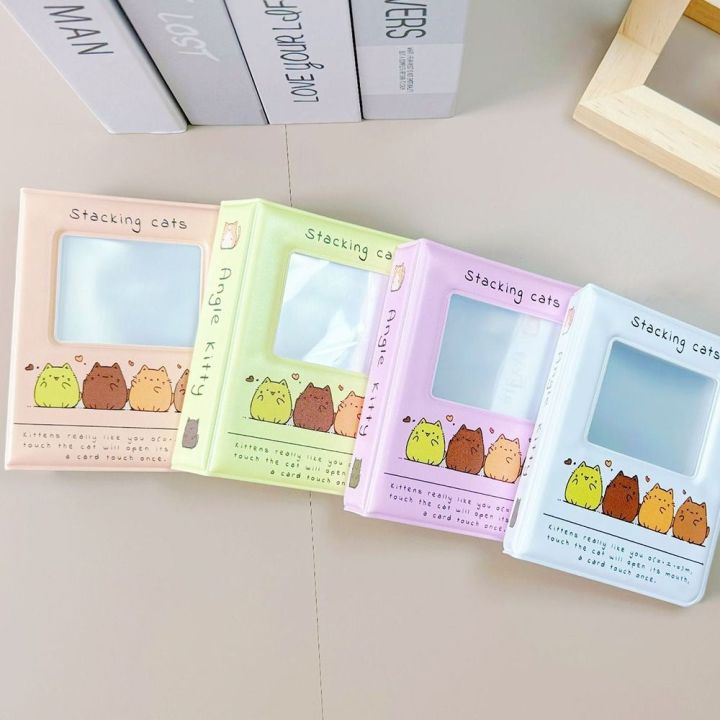 NRFYKYU Idol Picture Cartoon Photo Card Album 3 Inch Pile Cat Hollow ...