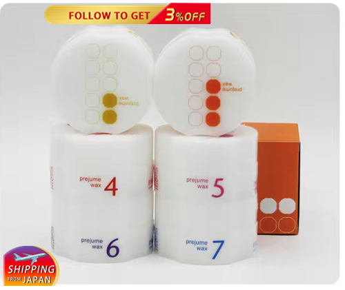 100% original Wax styling Prejume Hair Wax No. 4 No. 5 No.7 Milbon 90g made in japan original ...