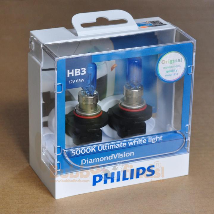 Genuine Philips Diamond Vision HB3 headlight bulb - PAIR | Lazada PH
