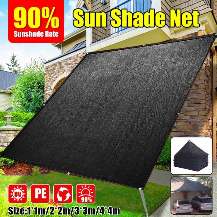 #1x1m 90% Sunshade Sun Shade Net 6 Pin Anti-UV Sunshade Net Greenhouse ...