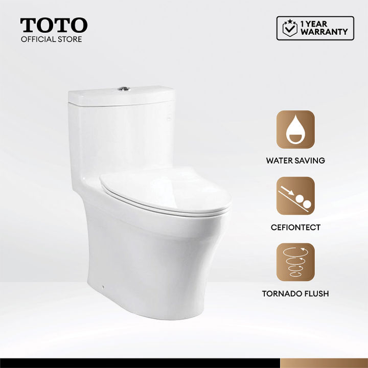 TOTO One Piece Toilet Bowl C889DESI | Lazada Singapore