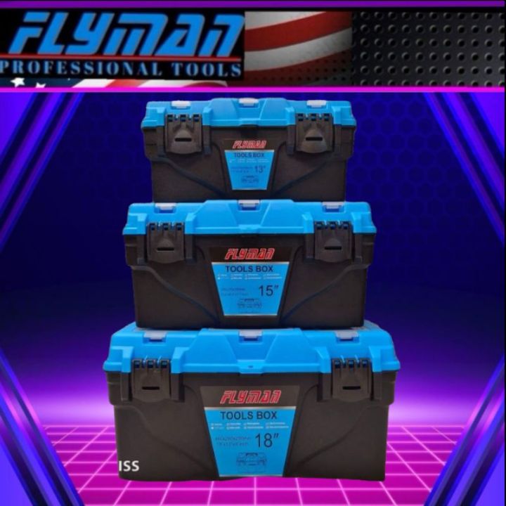 Flyman USA Heavy-duty plastic tool box | Lazada PH