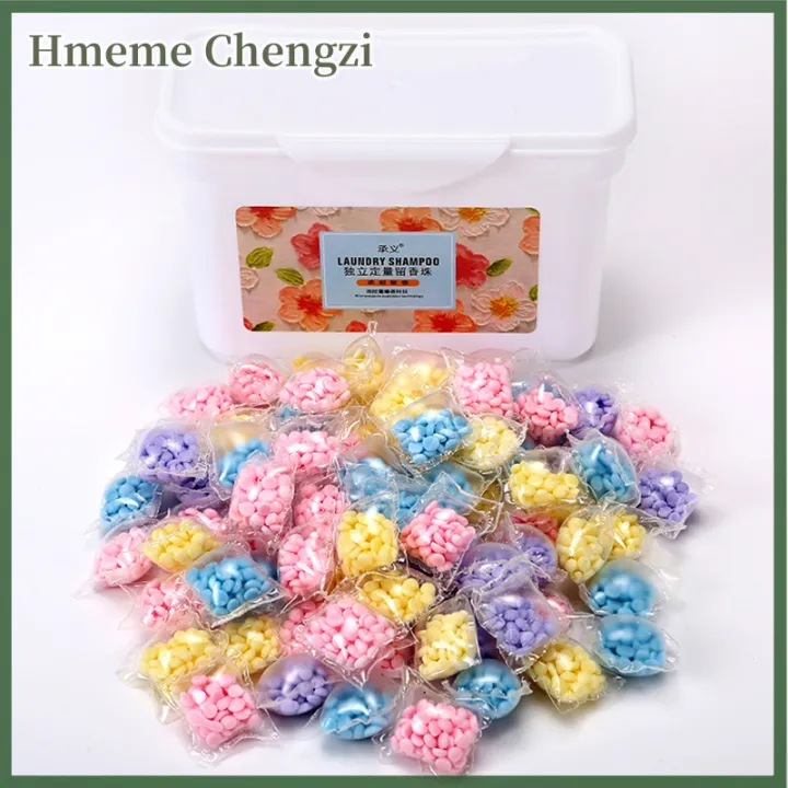 Hmeme 50 100PCS Laundry Scent Beads Granule Detergent Capsule Ball For ...